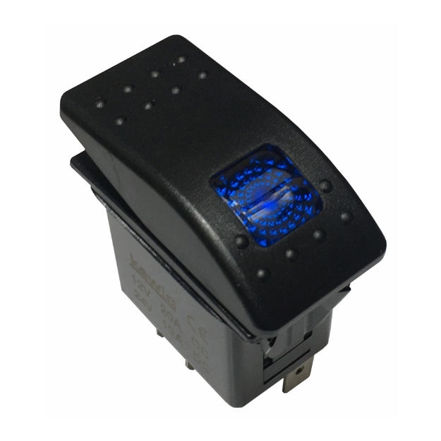 Larsen Lights, LED lights for your equipment !. Rocker Switch - Blue LED
