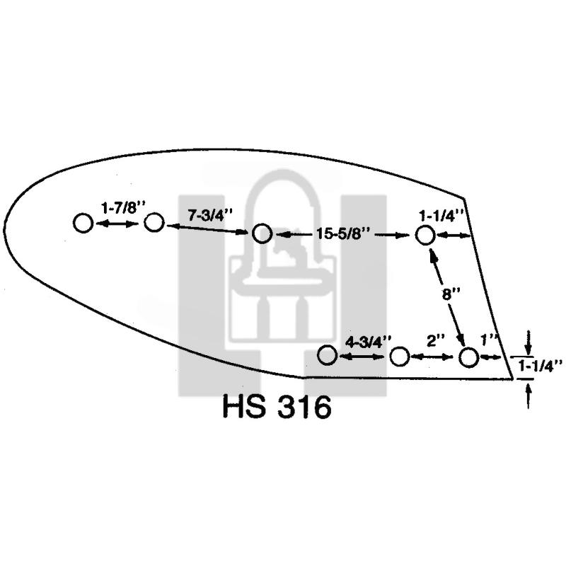 Larsen Lights, LED lights for your equipment !. 16'' Poly MOLDBOARD for JD